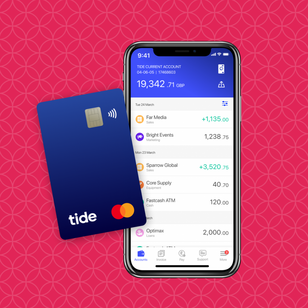 Tide Business Current Account - Get £40 Free - Reps Anywhere